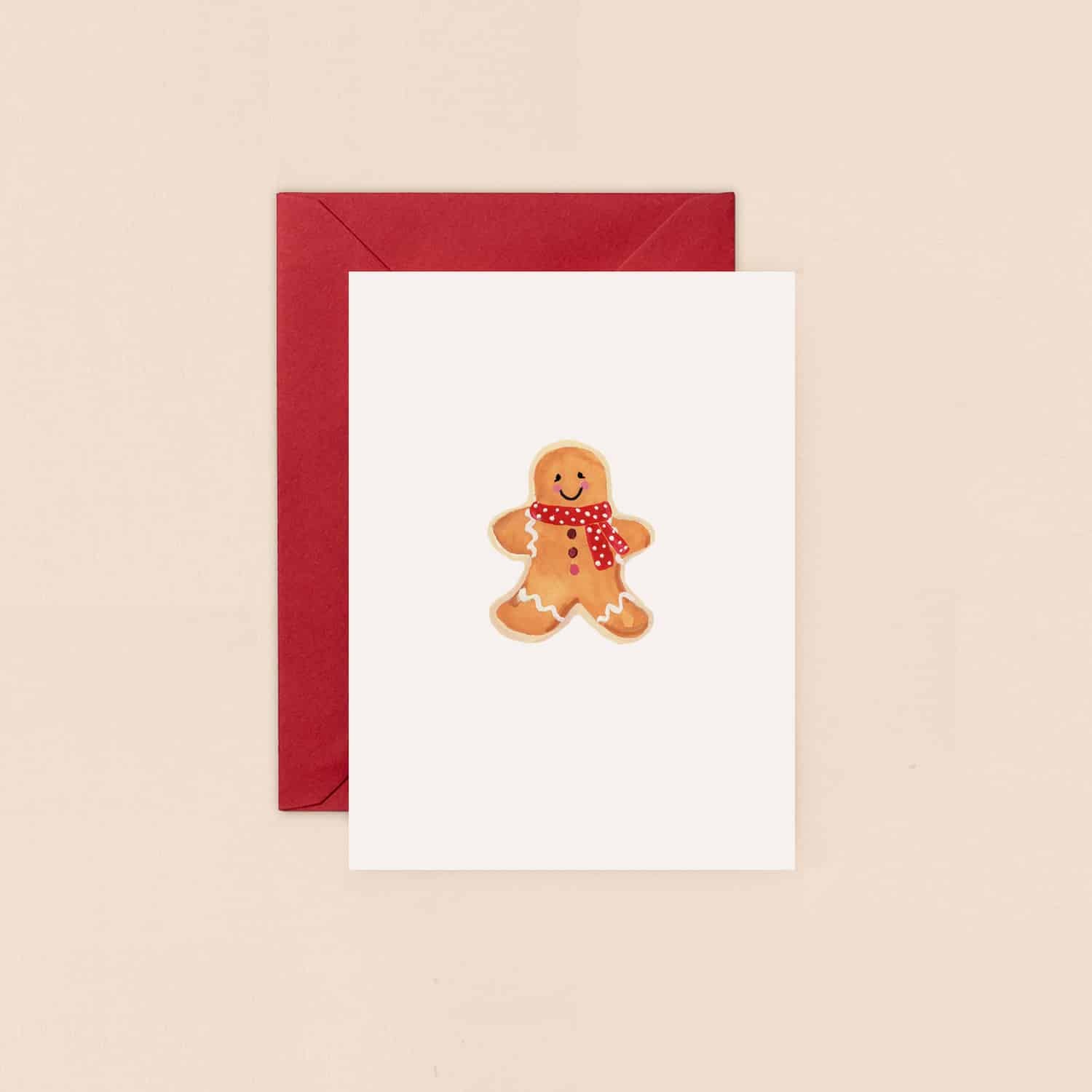 Gingerbread Man Mini Christmas Card – Everyone's Designs