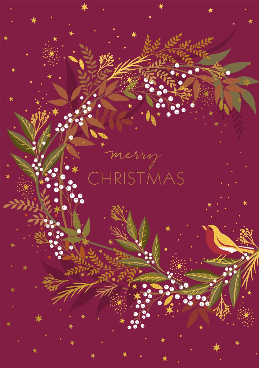 Burgundy Wreath 'Sara Miller' – Everyone's Designs