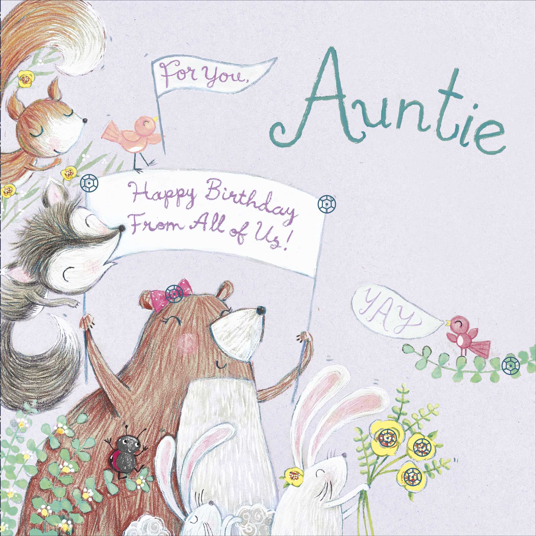 Auntie Birthday Animals – Everyone's Designs