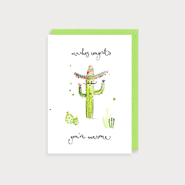 Muchos Congrats Cactus – Everyone's Designs