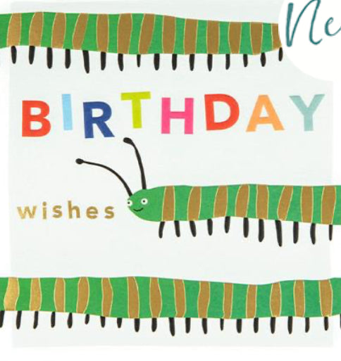 Birthday Wishes Centipede 'Happy Bugs' – Everyone's Designs