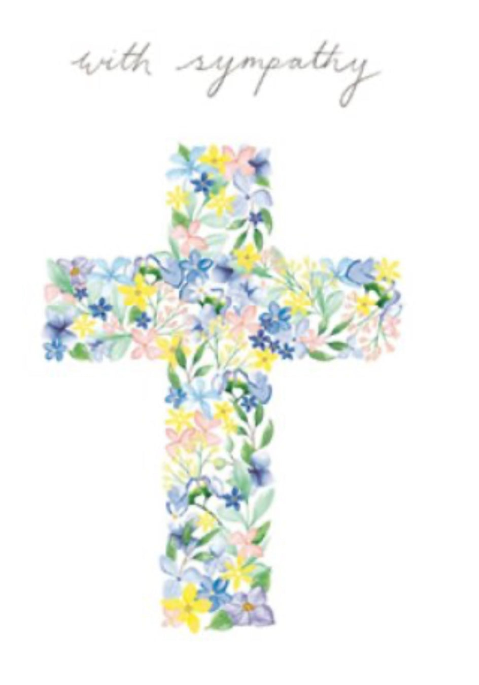 Sympathy Floral Cross 'Peppermint' – Everyone's Designs