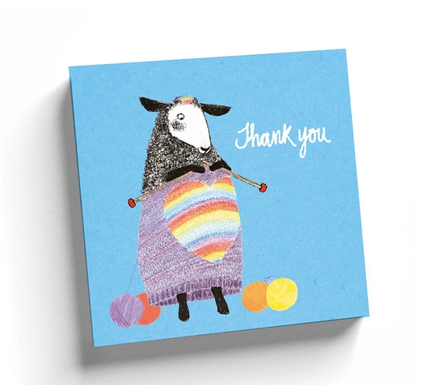 Thank You Pack Woolly Sheep Knitting A Jumper – Everyone's Designs