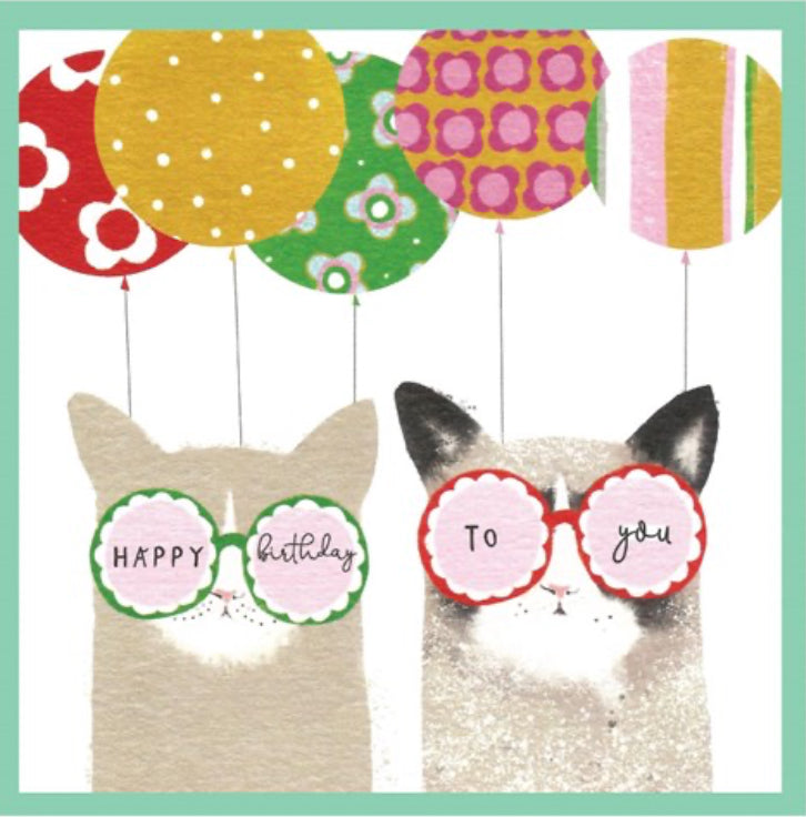 'Margo’ Birthday Cats in Shades – Everyone's Designs