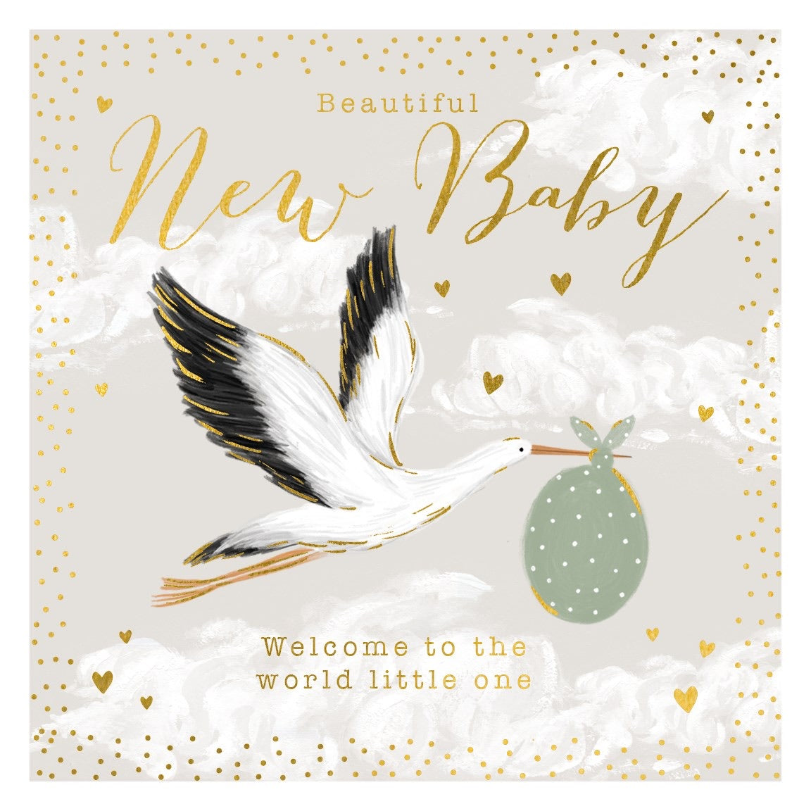 Welcome New Baby Stork Lge – Everyone's Designs
