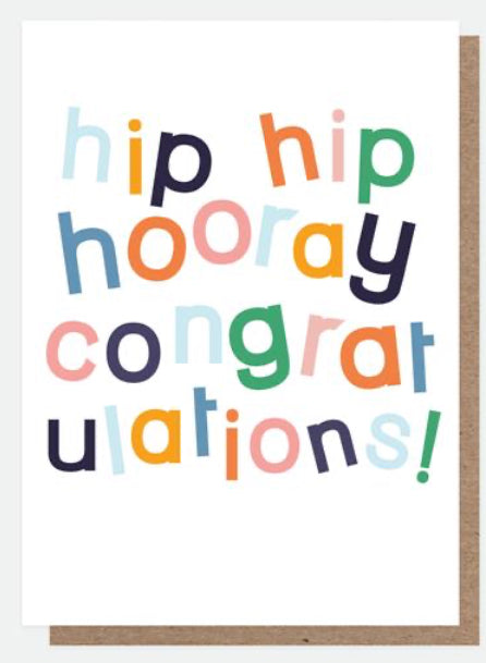 Hip Hooray Congratulations 'Mix Up' – Everyone's Designs