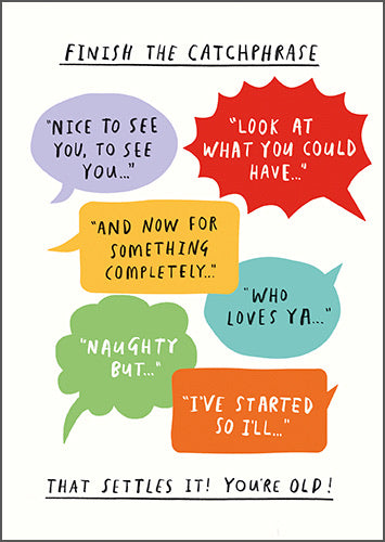 Finish The Catchphrase '20th Century Icons' – Everyone's Designs